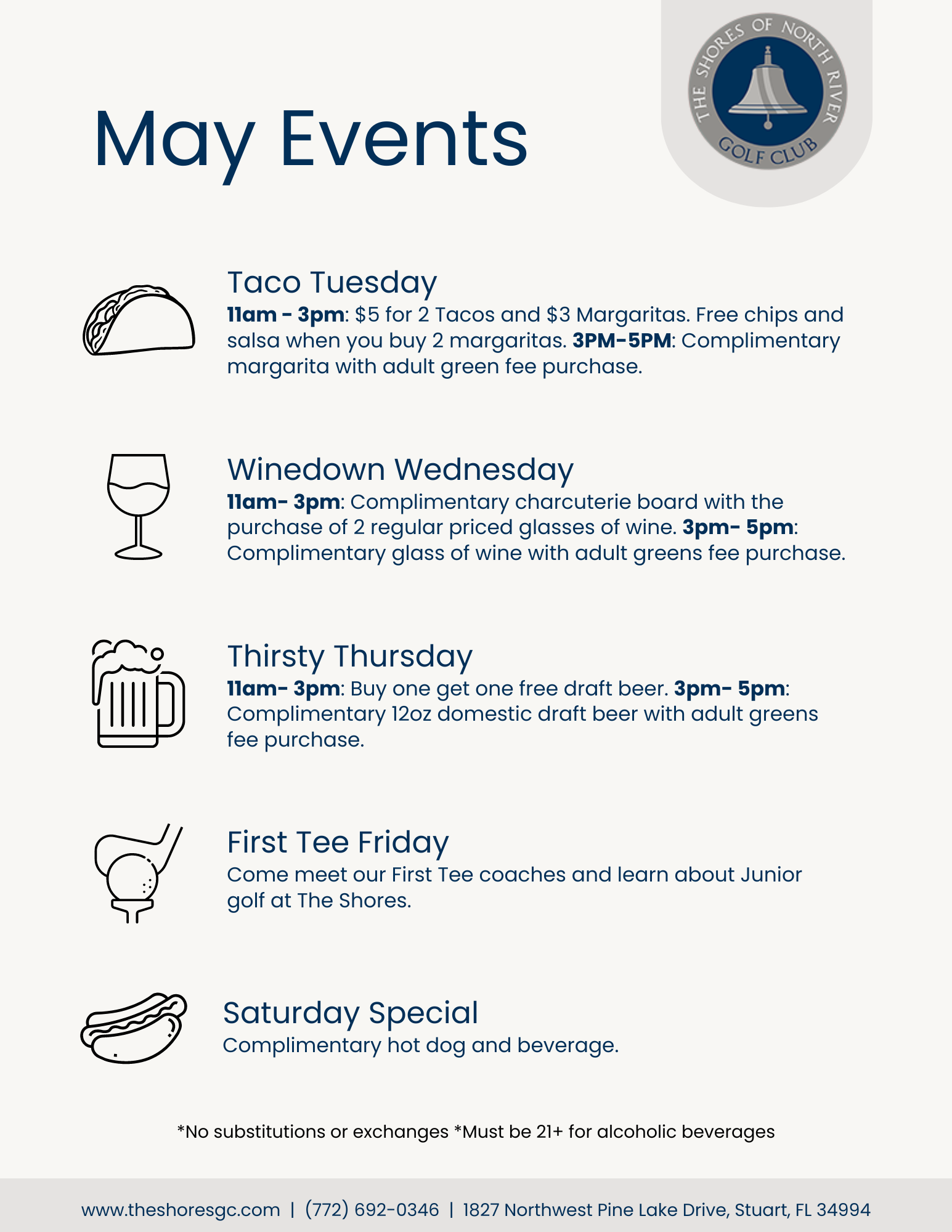 Events - The Shores of North River Golf Club